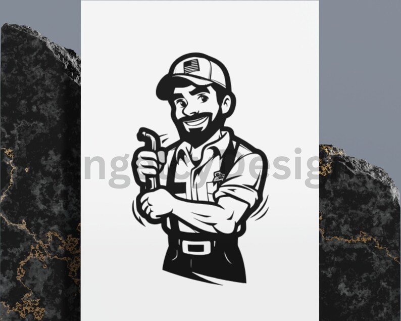 Plumber SVG Designs, Plumbing Logo, Us Flag Vector, Sink PNG, Plumber ...