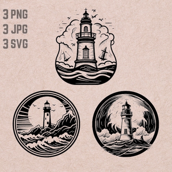 Lighthouse Svg - Etsy