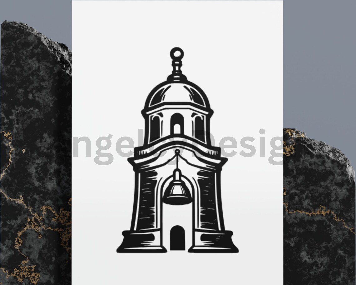 Bell SVG Designs, Bell Logo, Bell Tower Vector, Jingle Bells PNG, Bell ...