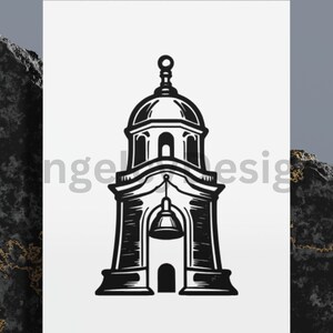 Bell SVG Designs, Bell Logo, Bell Tower Vector, Jingle Bells PNG, Bell ...