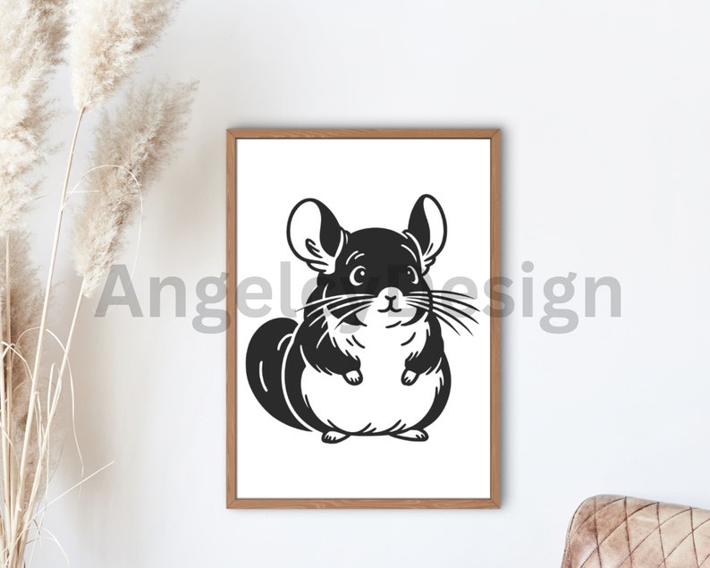Chinchilla SVG Designs, Chinchilla Logo, Chinchilla Family PNG, Rodents ...