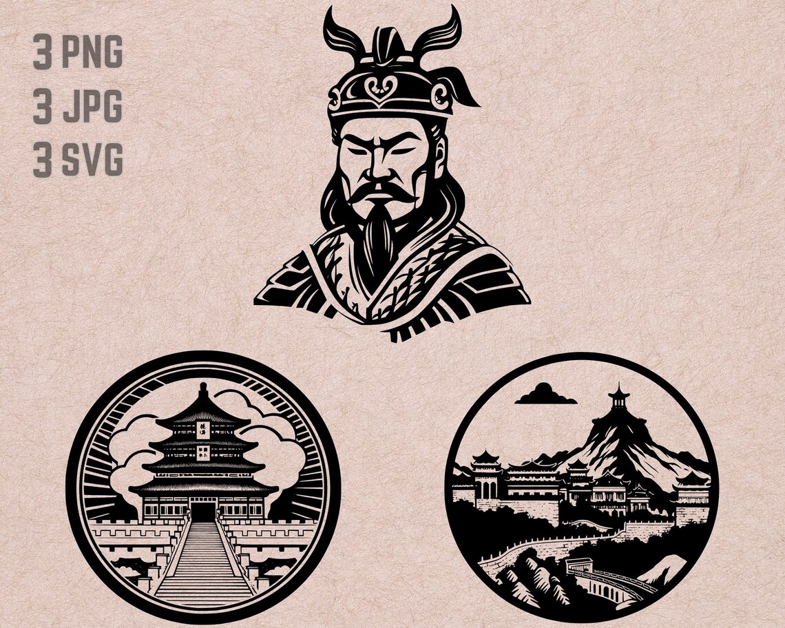 China SVG Designs, China Logo, the Great Wall Vector, Chinese Temple ...