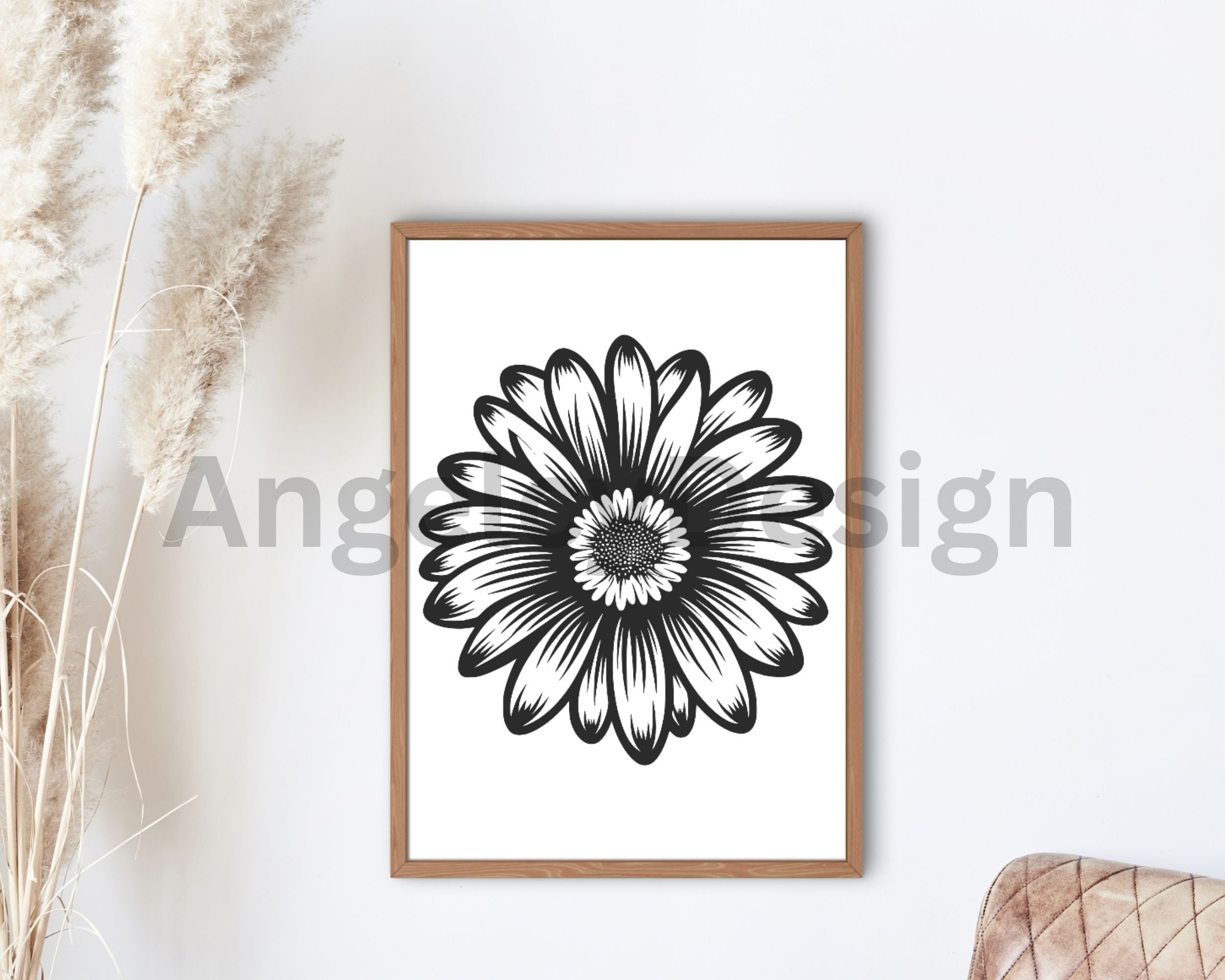 Gerbera SVG Designs, Gerbera Logo, Flower Vector, Gerbera Bouquet Png ...