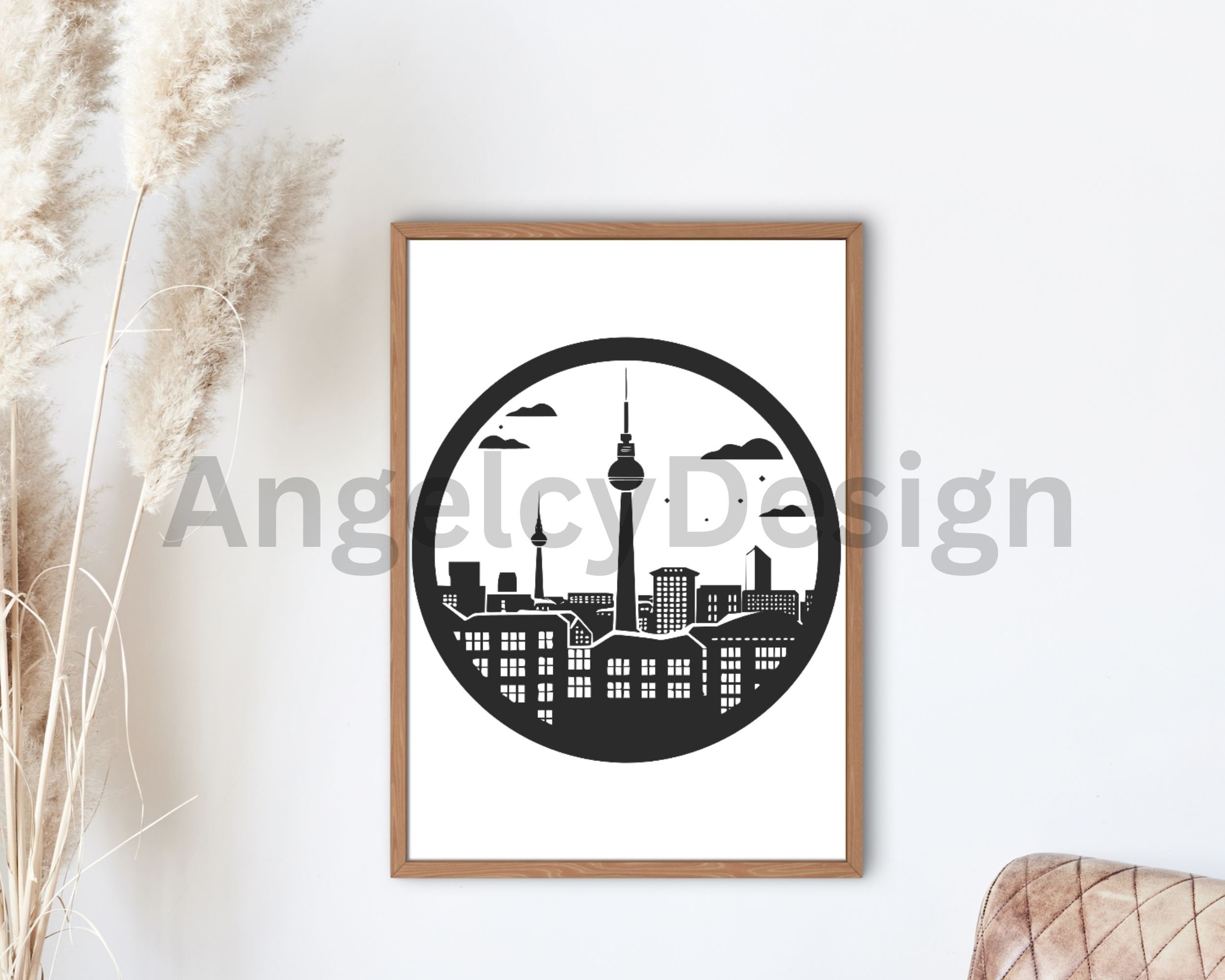Berlin Skyline SVG Designs, Berlin Logo, Berlin Skyline Vector, Skyline ...