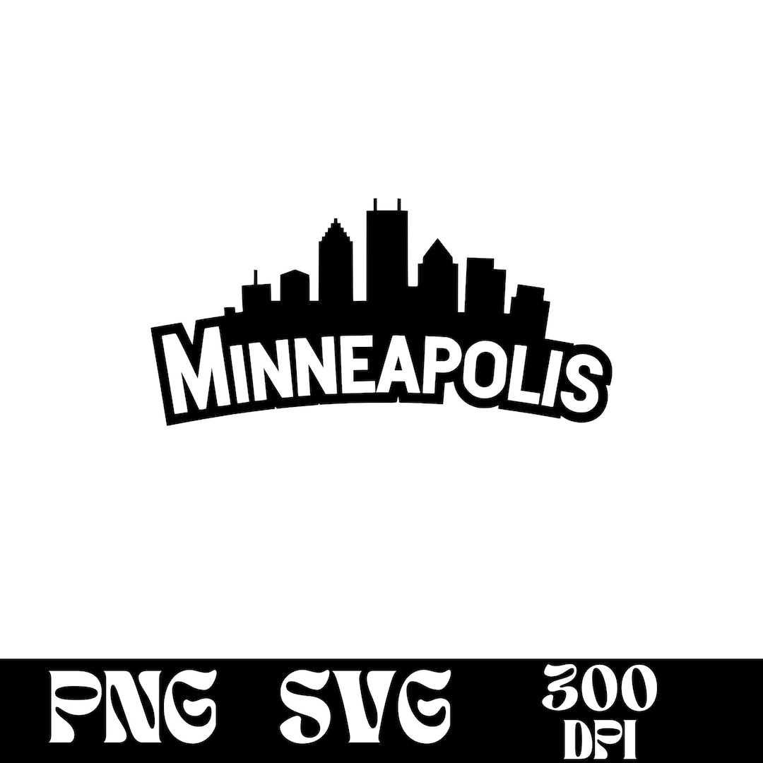 Minneapolis Skyline SVG Design, Minneapolis Logo, Minneapolis Skyline ...