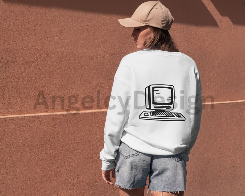 Computer SVG Designs, PC Logo, Laptop Vector, Old School Computer PNG ...