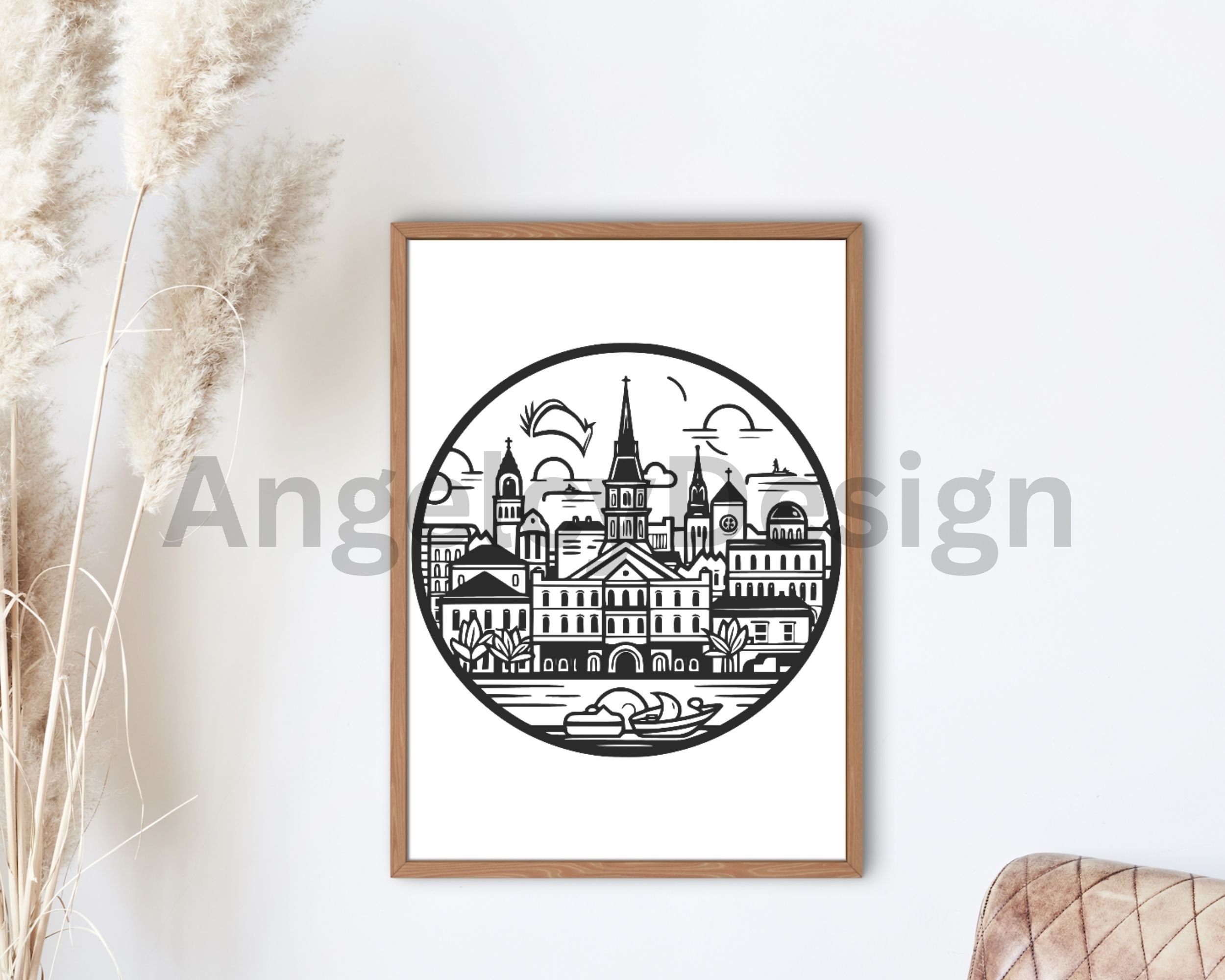 New Orleans Skyline SVG Designs, New Orleans Logo, New Orleans Skyline ...