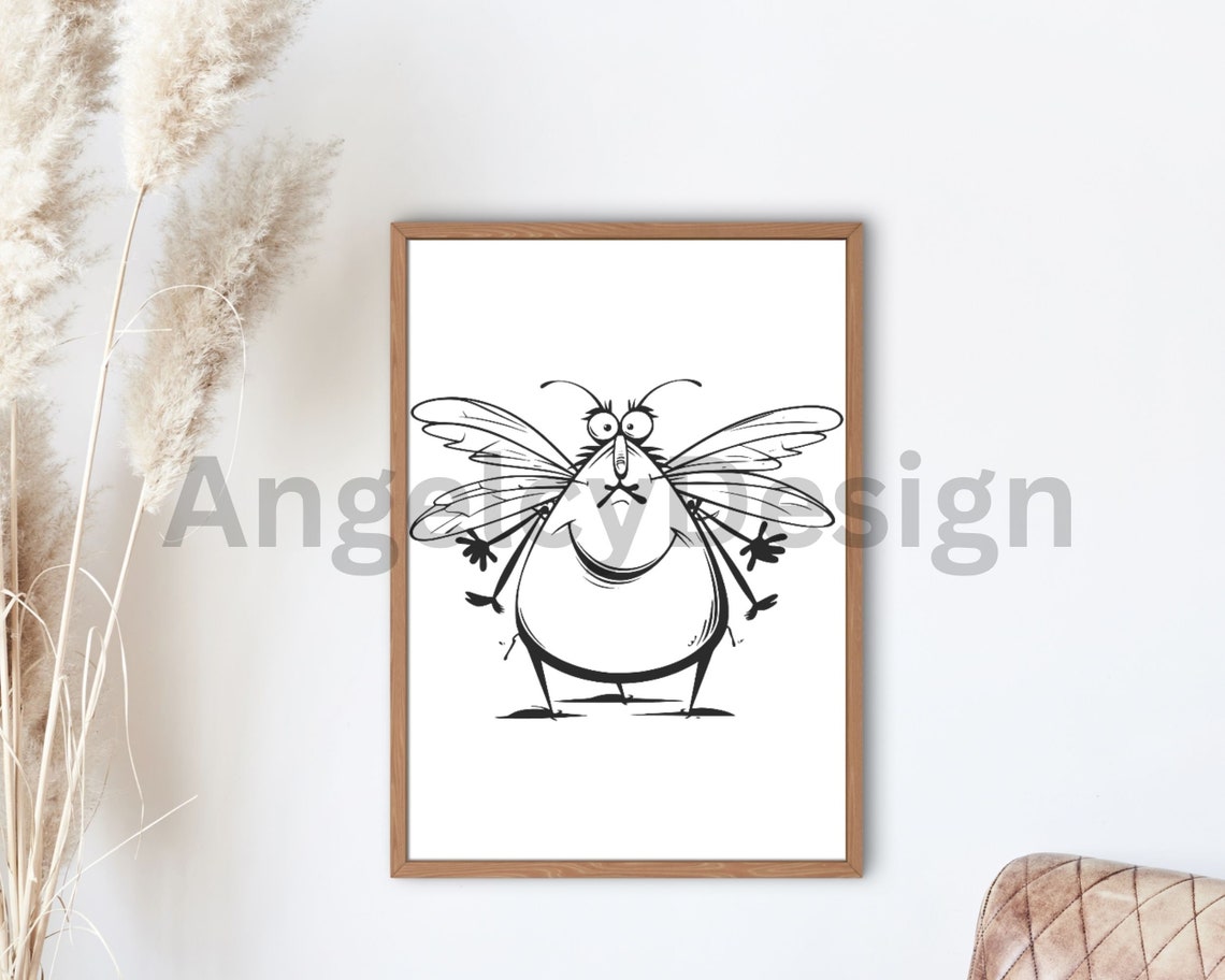Mosquito SVG Designs, Mosquito Logo, Big Mosquito Vector, Mosquitoes ...