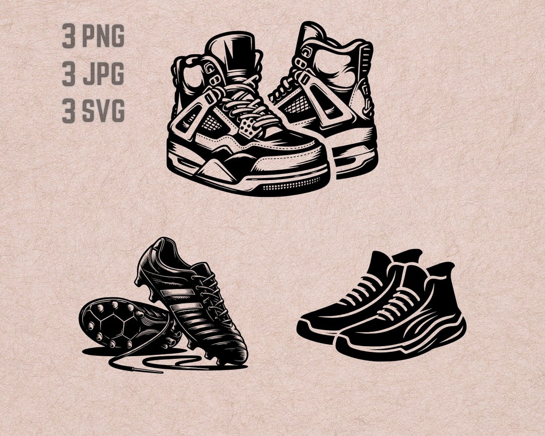 Sport Sneakers SVG Designs, Sneakers Logo, Basketball Sneakers Vector ...