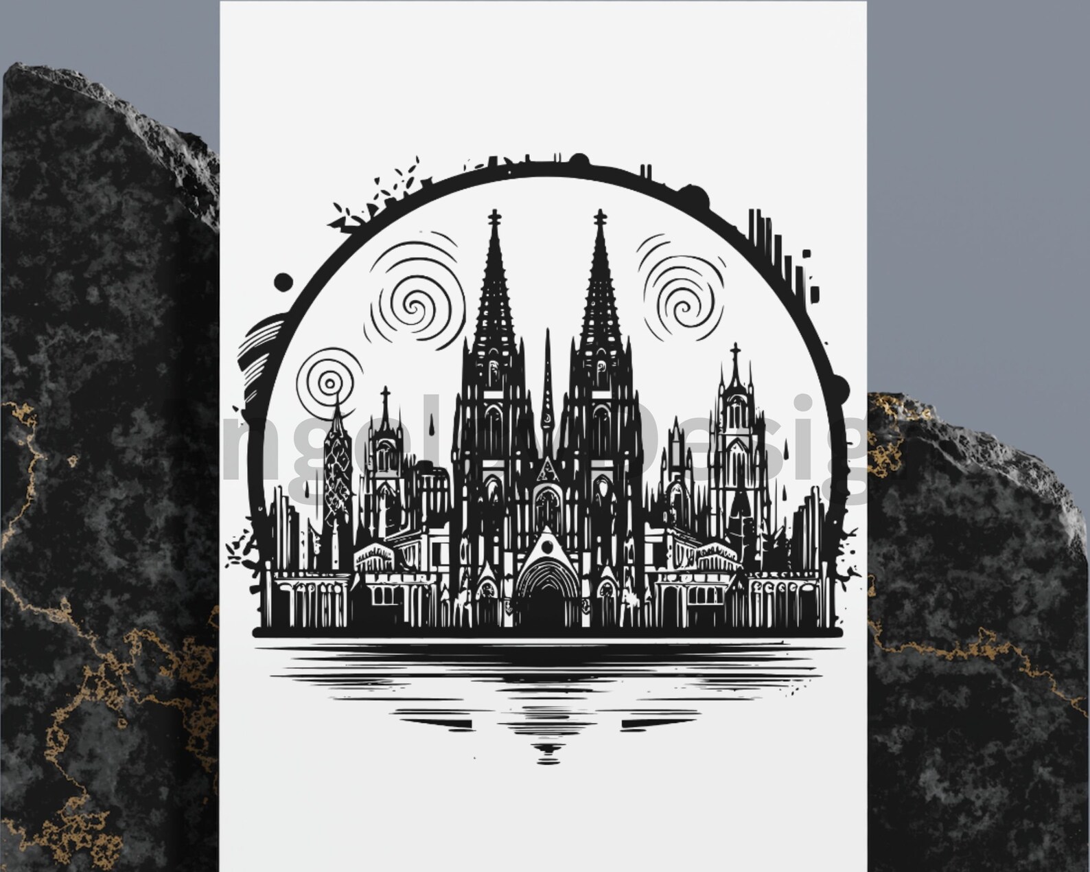Germany SVG Designs, Germany Logo, Neuschwanstein Castle Vector ...