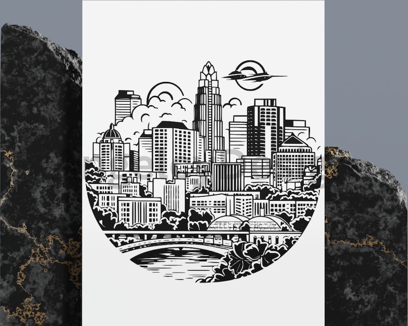 Austin Skyline SVG Designs, Austin Logo, Austin Skyline Vector, Skyline ...