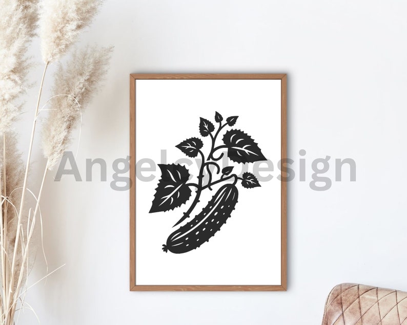 Cucumber Svg Designs, Cucumber Logo, Salad Vector, Vegan Clipart ...