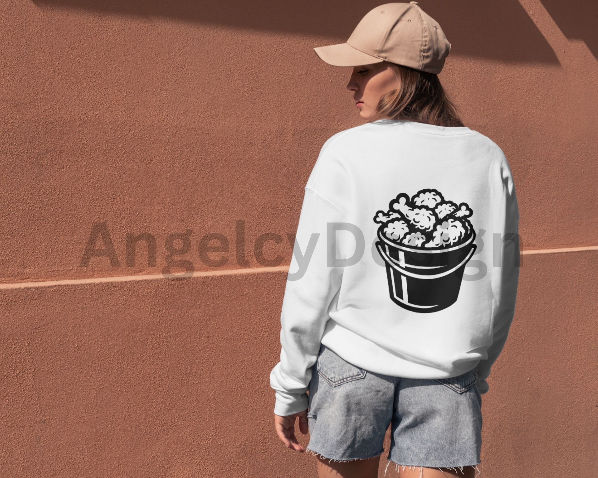 Fried Chicken SVG Designs, Fried Chicken Logo, Fast Food PNG, Grilled ...