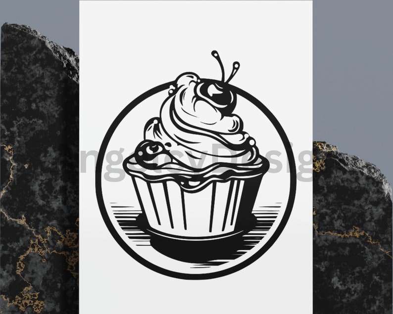 Ice Cream SVG Designs, Ice Cream Logo, Frozen Yogurt Vector, Ice Cream ...