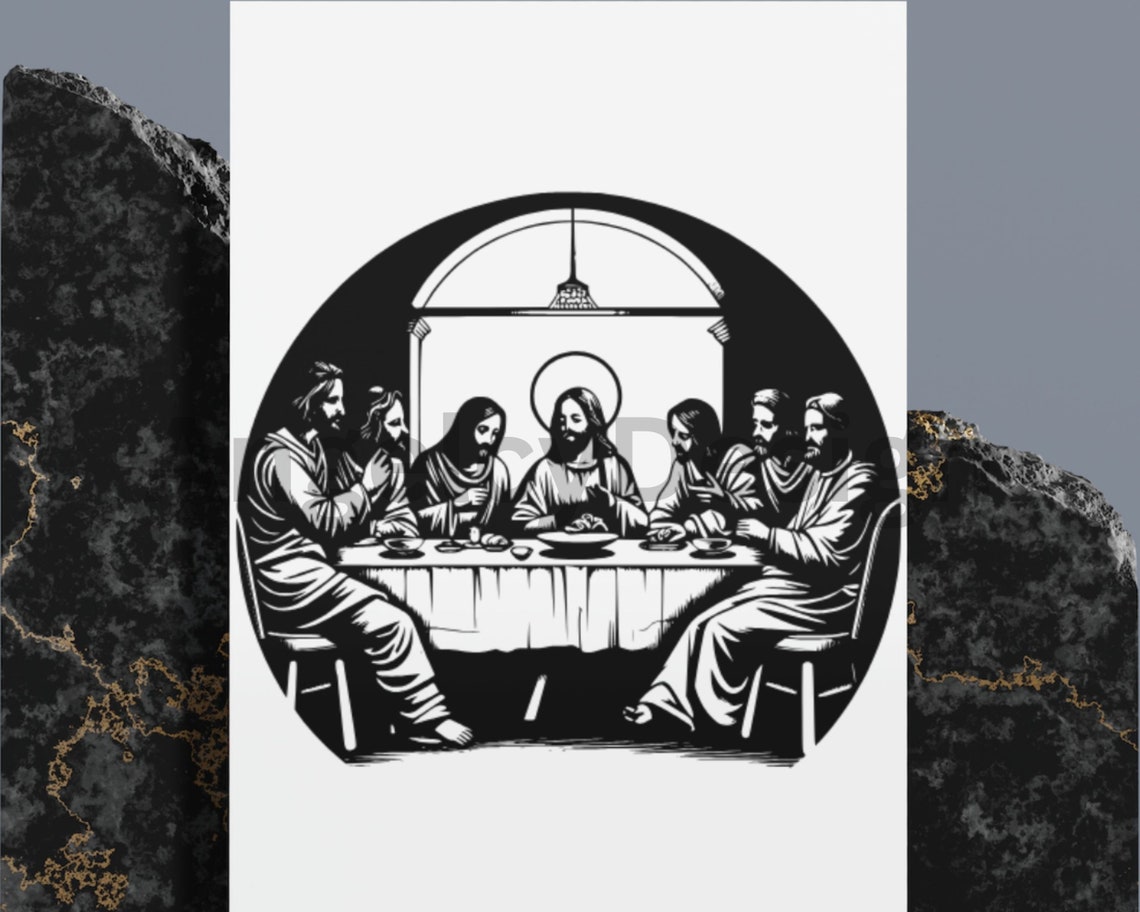 Last Supper SVG Designs, Jesus Logo, Christianity Vector, Christ PNG ...