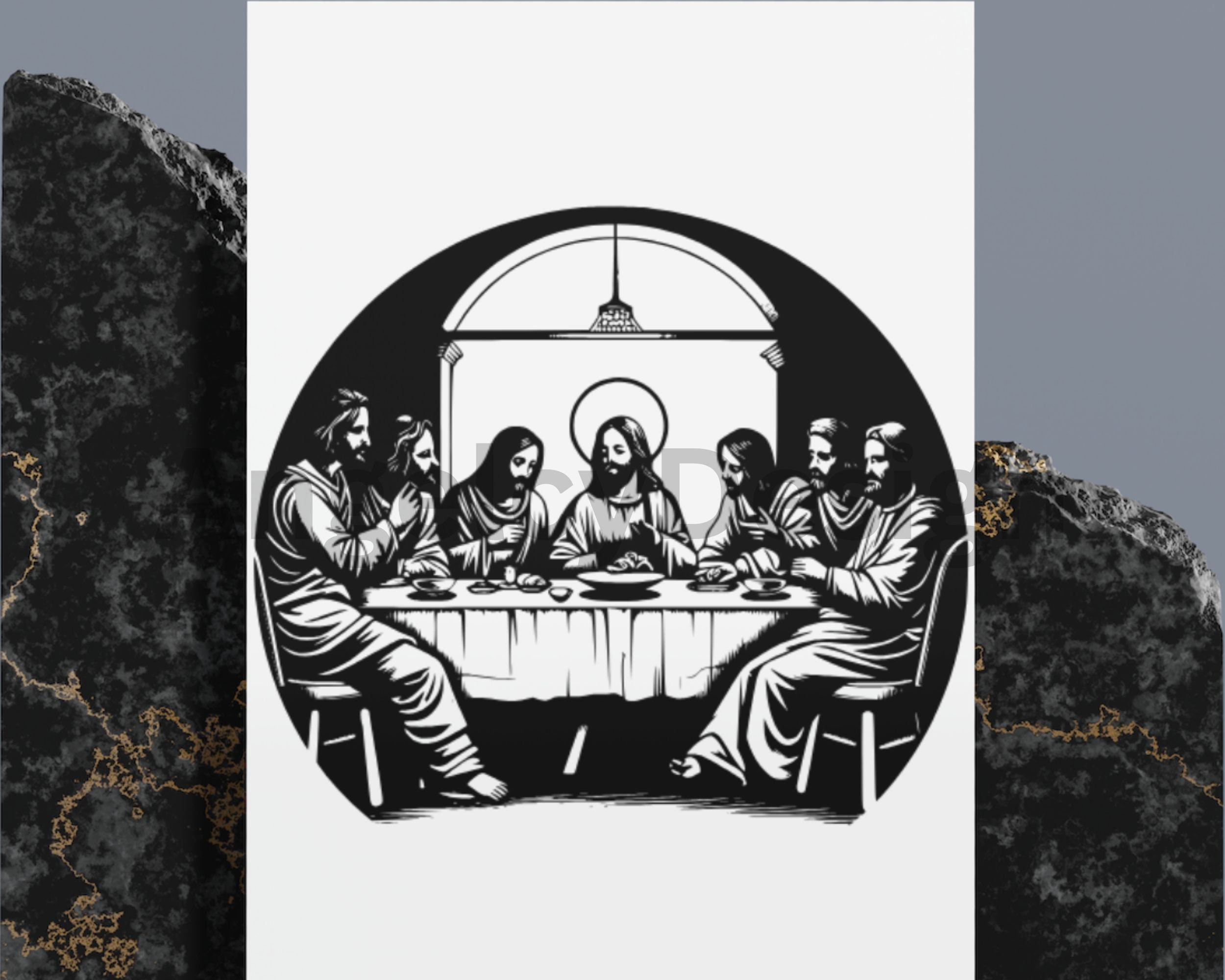 Last Supper SVG Designs, Jesus Logo, Christianity Vector, Christ PNG ...