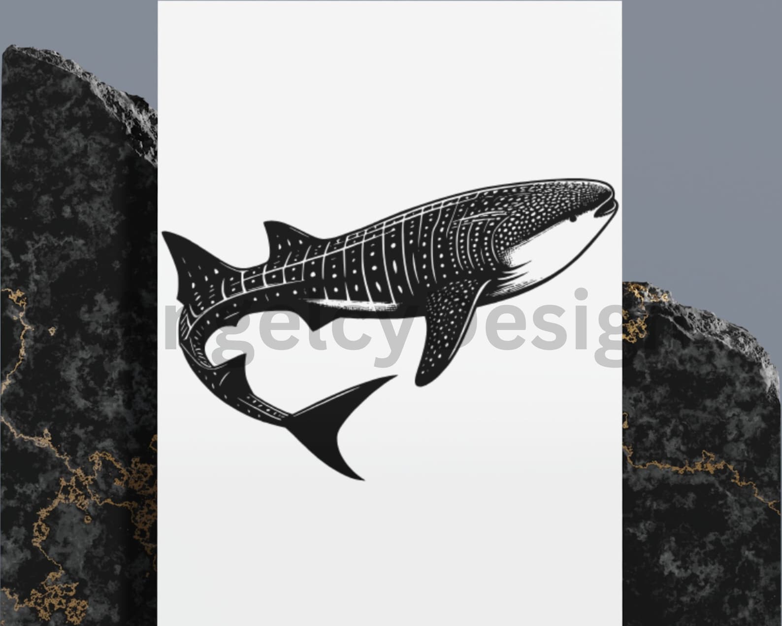 Whale Shark Svg Designs, Whale Shark Logo, Shark PNG, Sea Creature ...