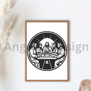 Last Supper SVG Designs, Jesus Logo, Christianity Vector, Christ PNG ...