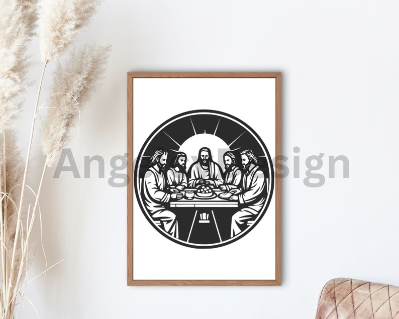 Last Supper SVG Designs, Jesus Logo, Christianity Vector, Christ PNG ...