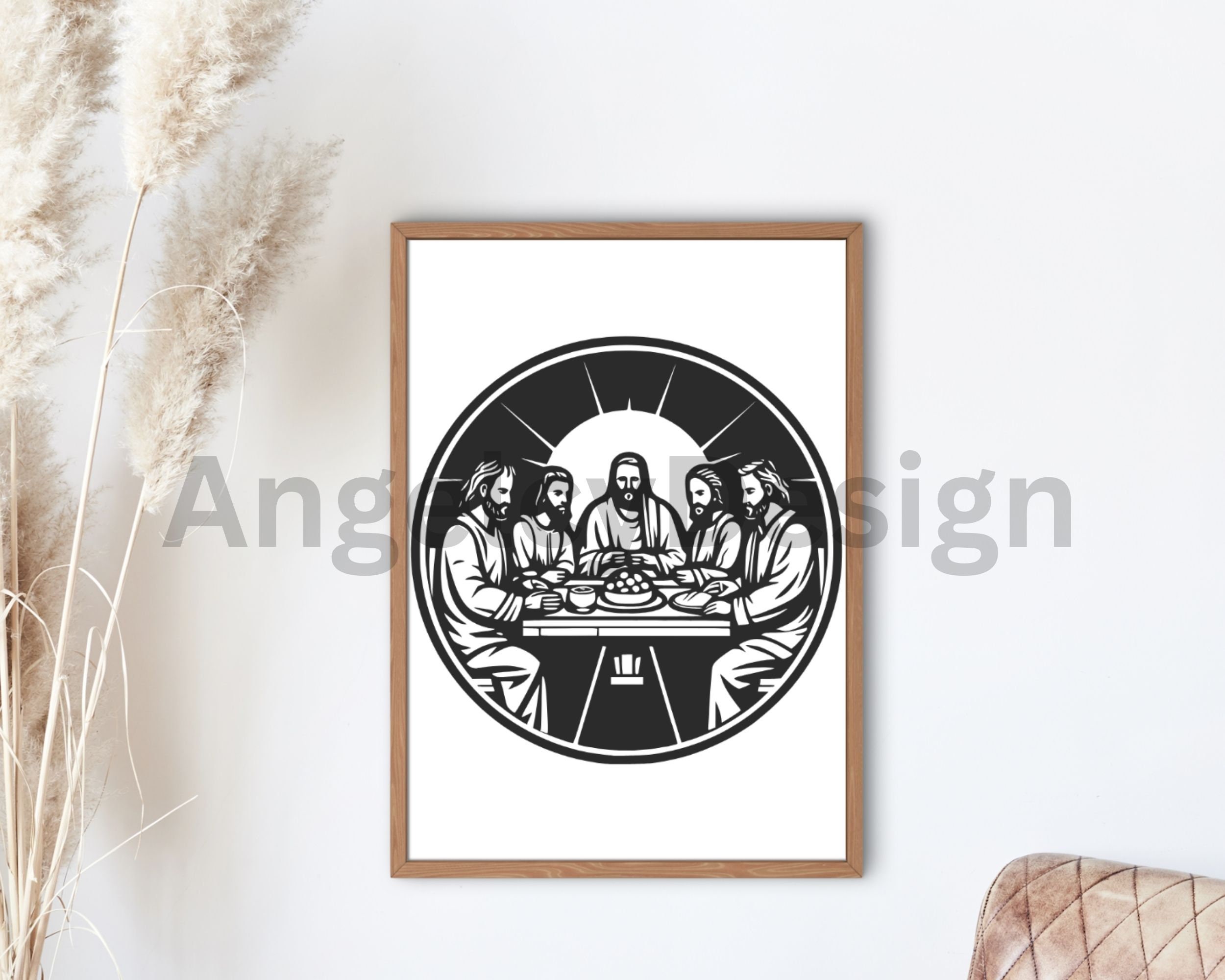 Last Supper SVG Designs, Jesus Logo, Christianity Vector, Christ PNG ...
