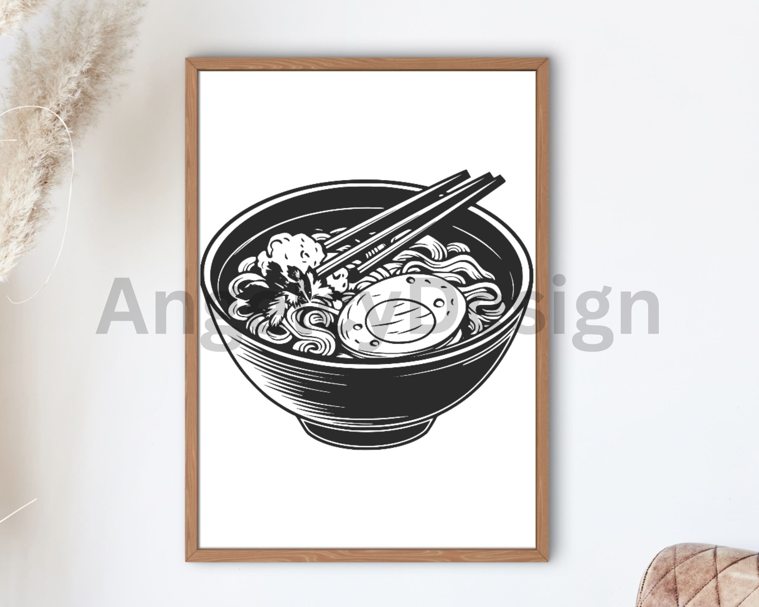 Ramen Svg Designs, Ramen Noodles Vector, Ramen Cat Png, Ramen Bowl ...