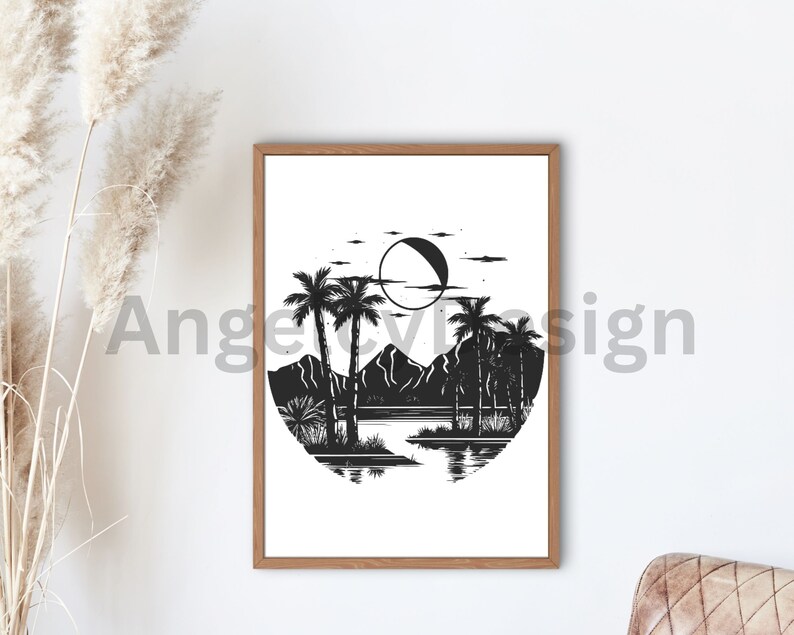 Desert Oasis Svg Designs, Desert Logo, Cactus PNG, Oasis Bundle Clipart ...