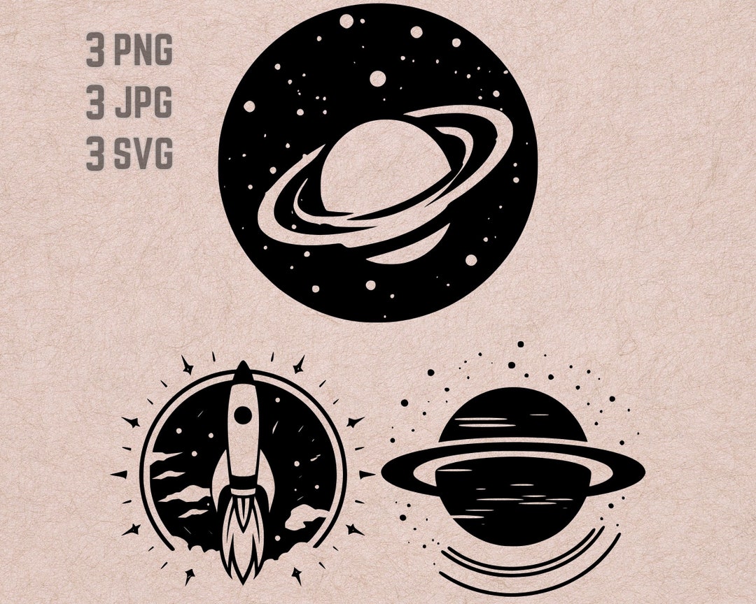 Space Svg Designs, Space Logo, Spaceship PNG, Space Exploration Bundle ...