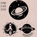 Space Svg Designs, Space Logo, Spaceship PNG, Space Exploration Bundle ...