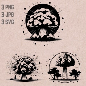 Explosion SVG Designs, Explosion Logo, Disaster Vector, Explosion ...