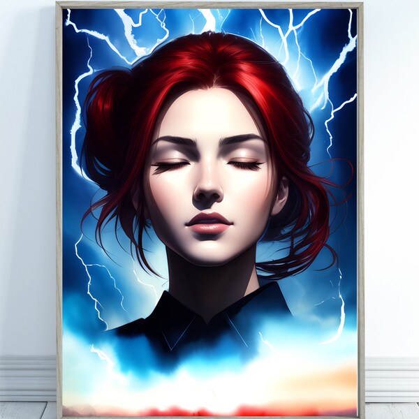 Ai Redhead Print Etsy