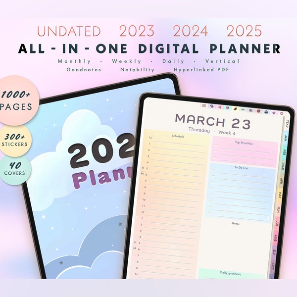 2025 Kawaii Planner - Etsy