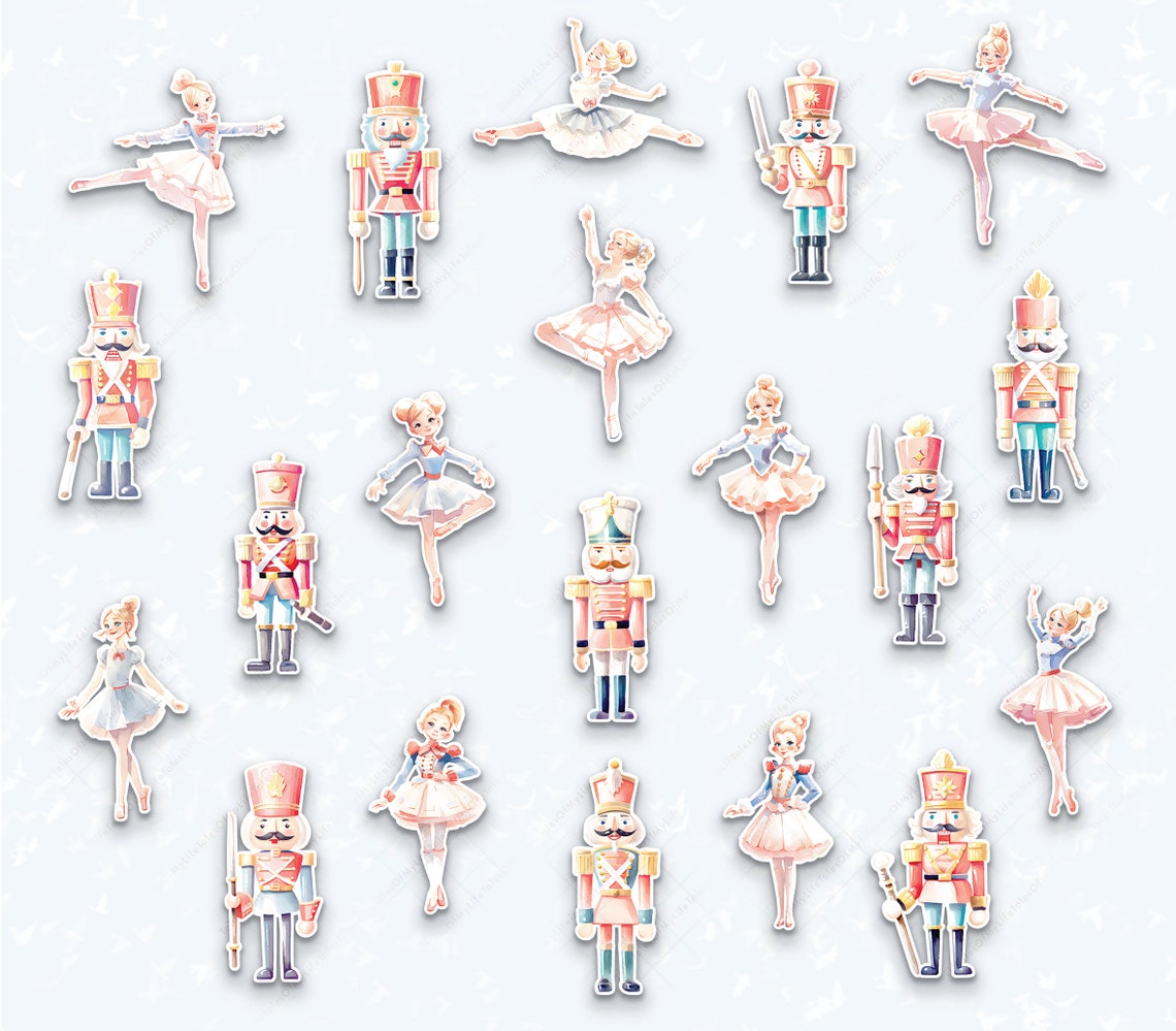 20 Editable the Nutcracker Ballerina SVG File EPS PNG Christmas Cricut Silhouette Bundles ...
