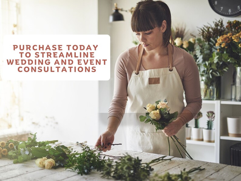 Florist Consultation Form Template / Florist Booking Form Template ...