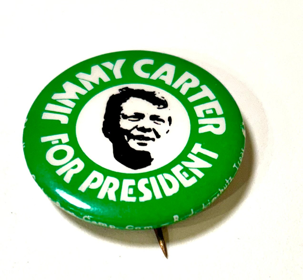 Jimmy Carter Set of Two Campaign Pin Buttons Vintage - Etsy