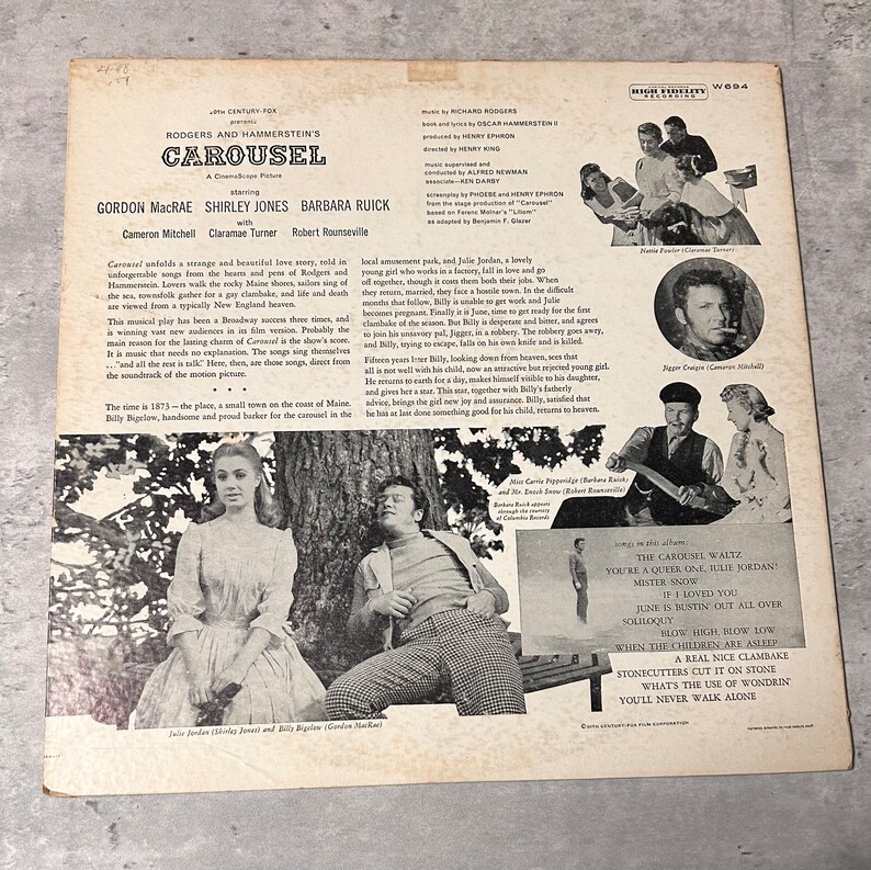 Carousel Musical Record Album - Etsy