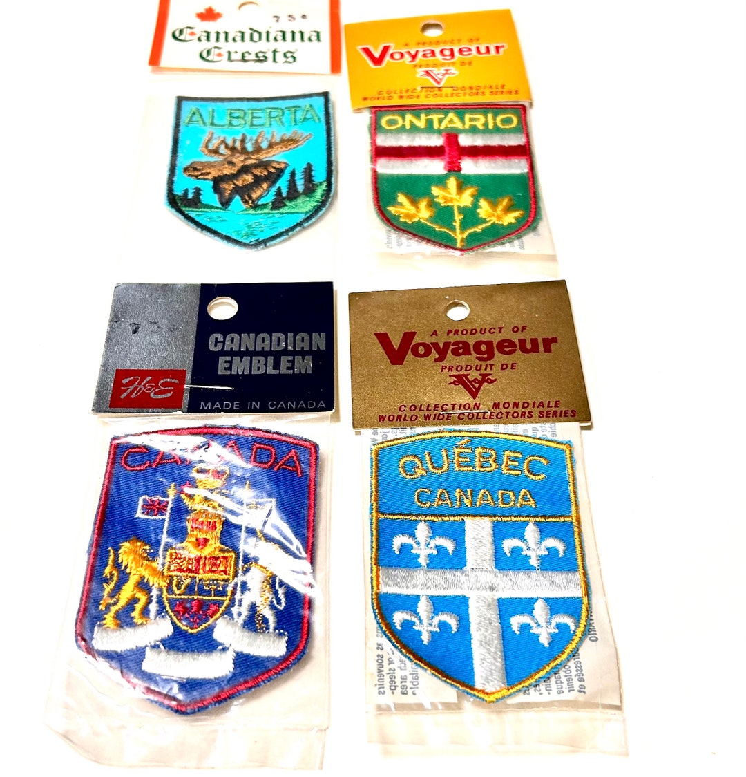 Canada Vintage Tourist Patches Set of 4 - Etsy