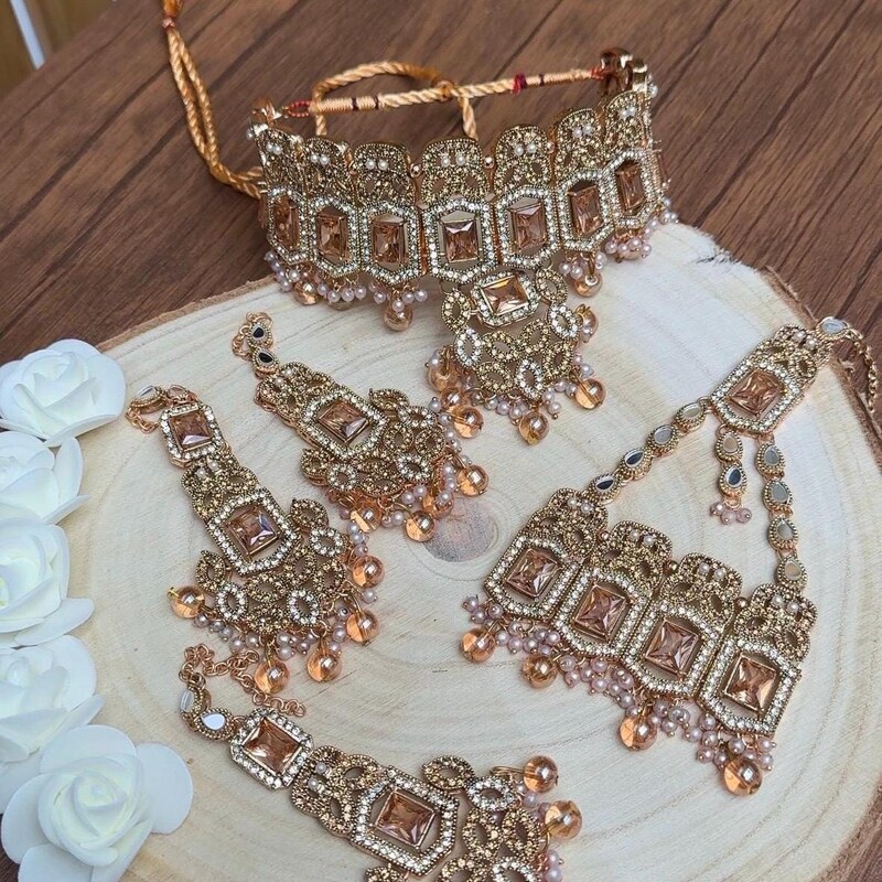 Pakistani Bridal Jewelry Set - Etsy