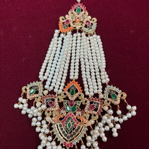 Bridal Heavy Nauratan Gold Plated Complete Set Indian - Etsy