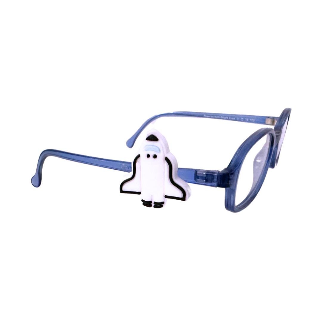Rocket Eyeglass Charm for Kids: Personalized Glasses Accessory - Etsy