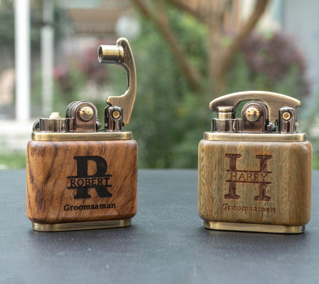 Custom Wood Lighter Engraved Personalized Name Cigarette Lighter ...