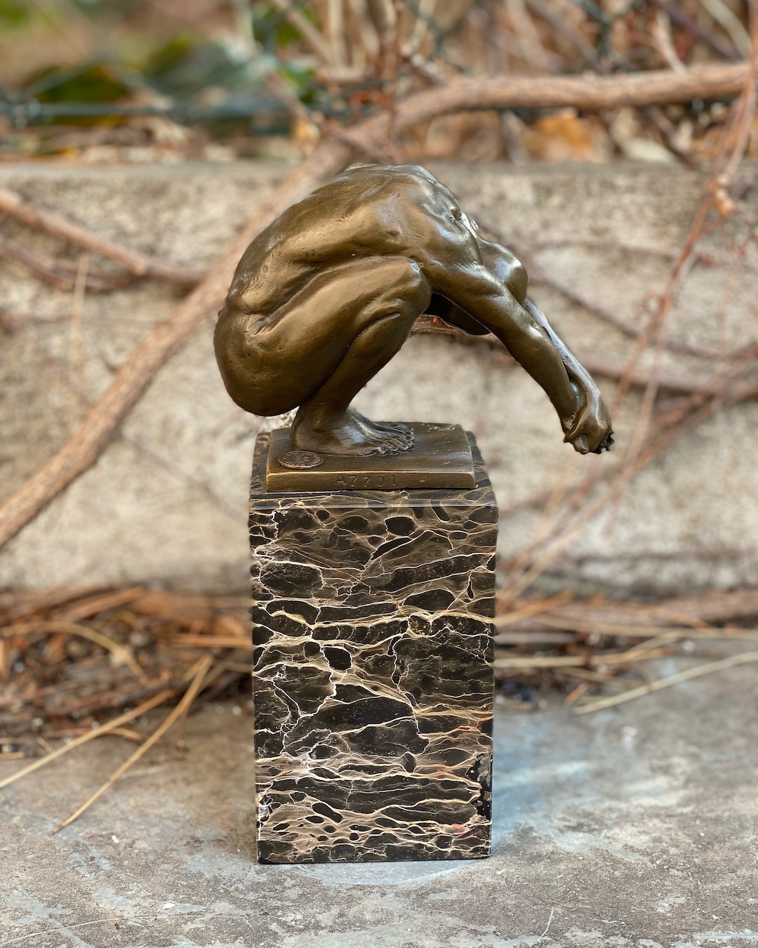 Luxury Bronze Statue Statuette of a Man Decoration Modern Art Gift Idea ...