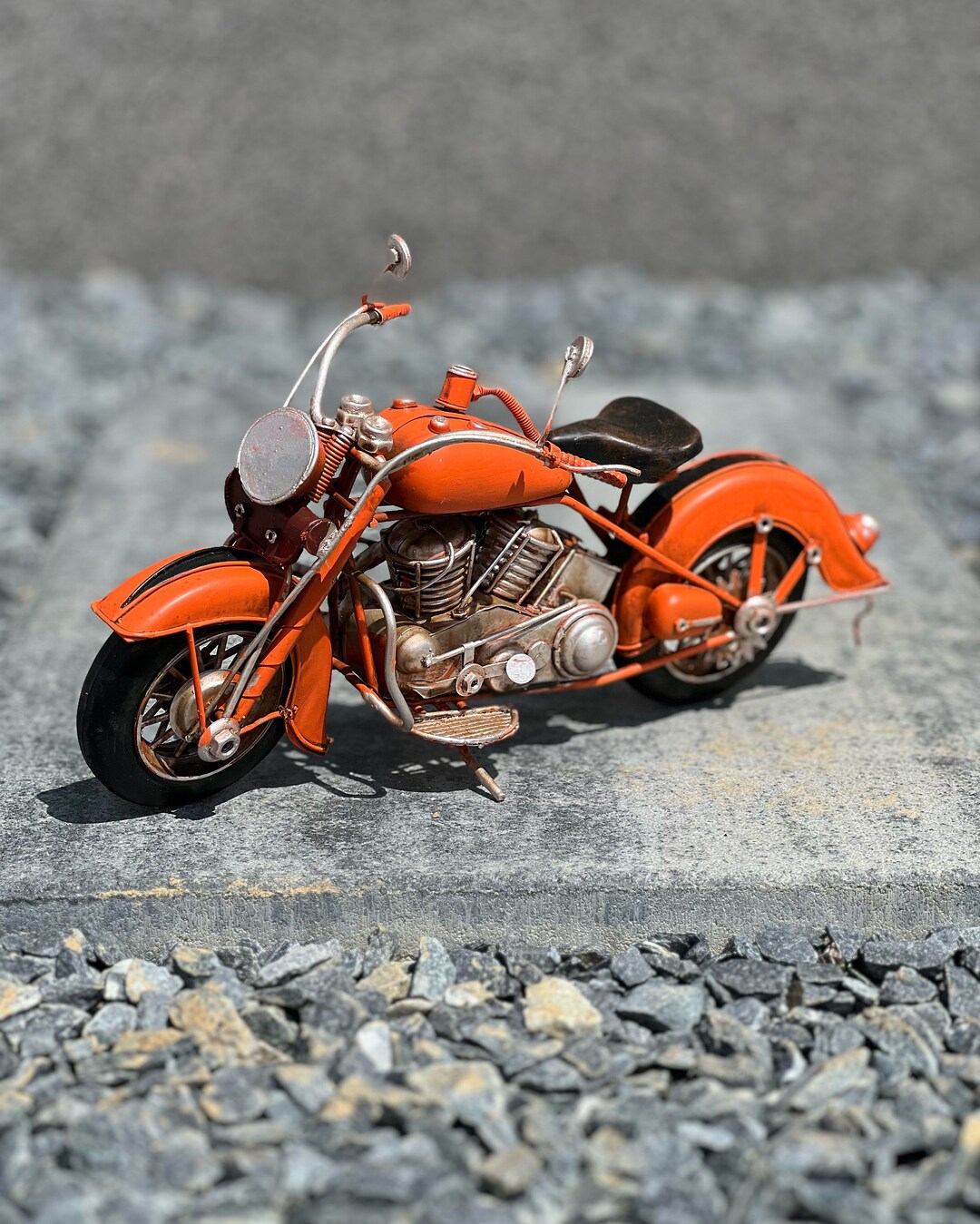 Handmade Tin Metal Model Red Motorcycle Decoration Gift Idea - Etsy