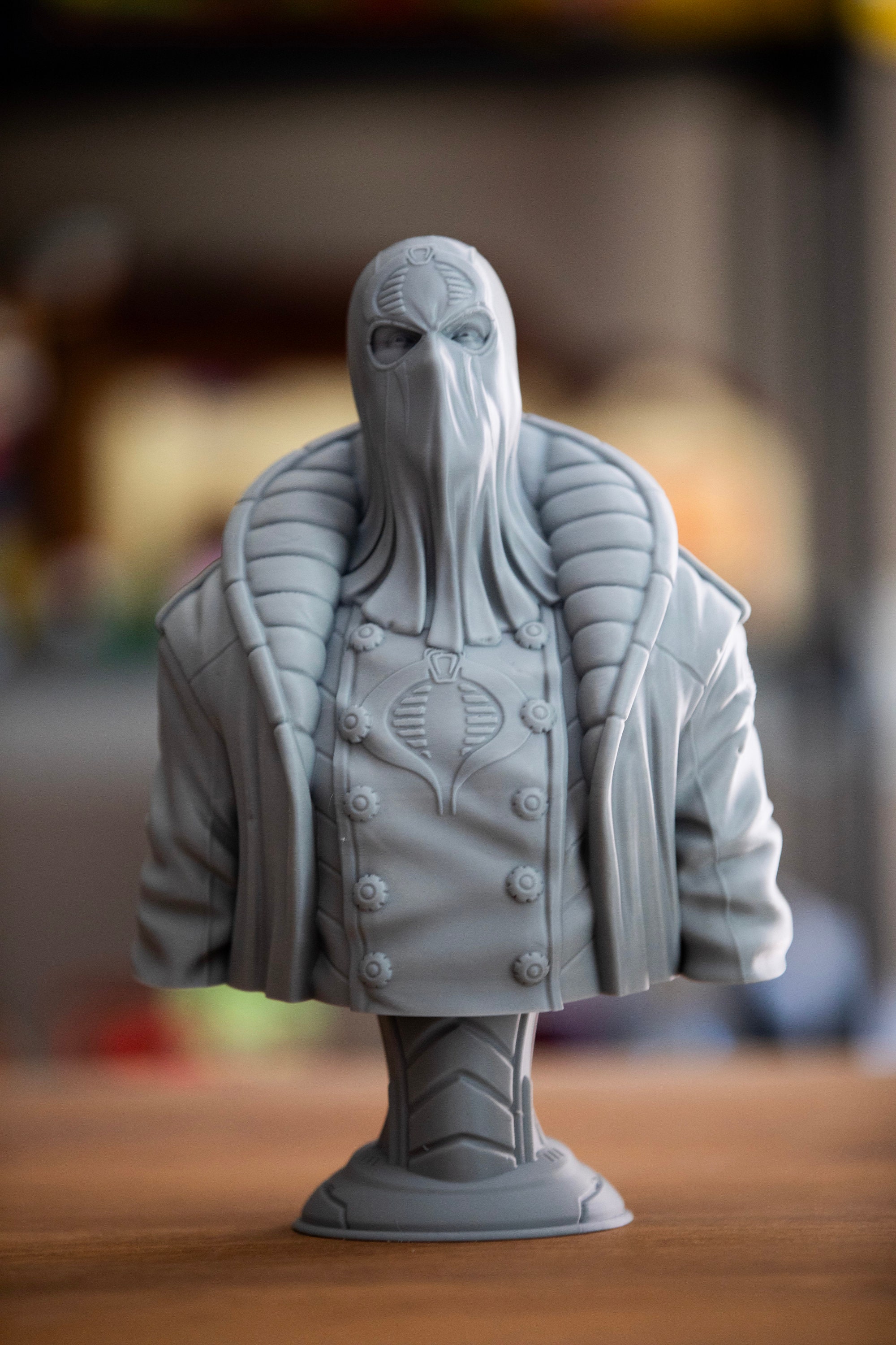 Cobra Commander Bust / Statue / 3D Printed / G.I. Joe / Hooded ...