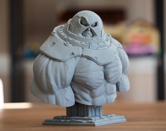 JUGGERNAUT BUST STATUE Gray 3D Printed - Etsy