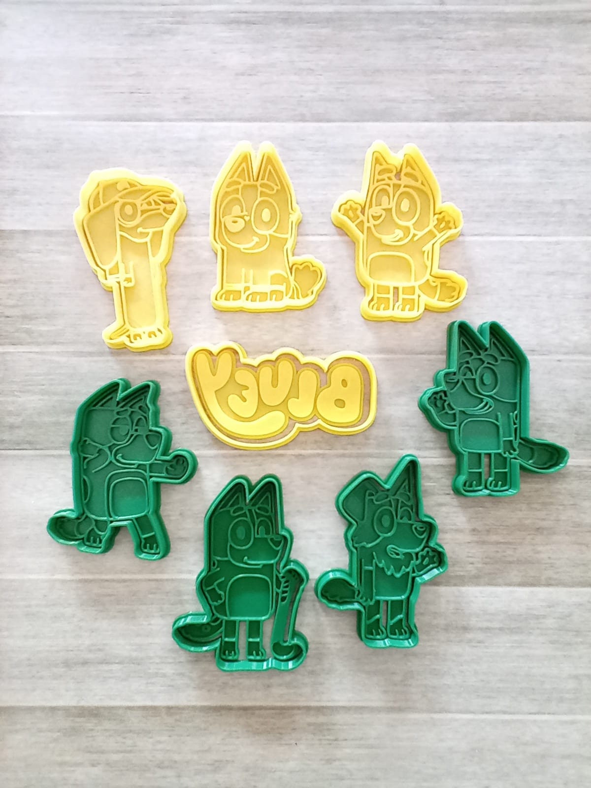 Bluey Cookie Cutters / 3 to 4 Inch / Bandit / Bingo / Chilli / Kids ...