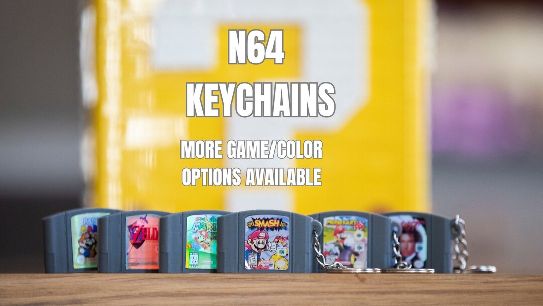 N64 Keychains / Nintendo 64 / Retro Gaming / Mario / Zelda / 007 - Etsy