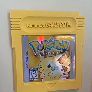 Giant Gameboy Game Cartridge / Wall Hanger / Wall Art / Pokemon / Retro ...