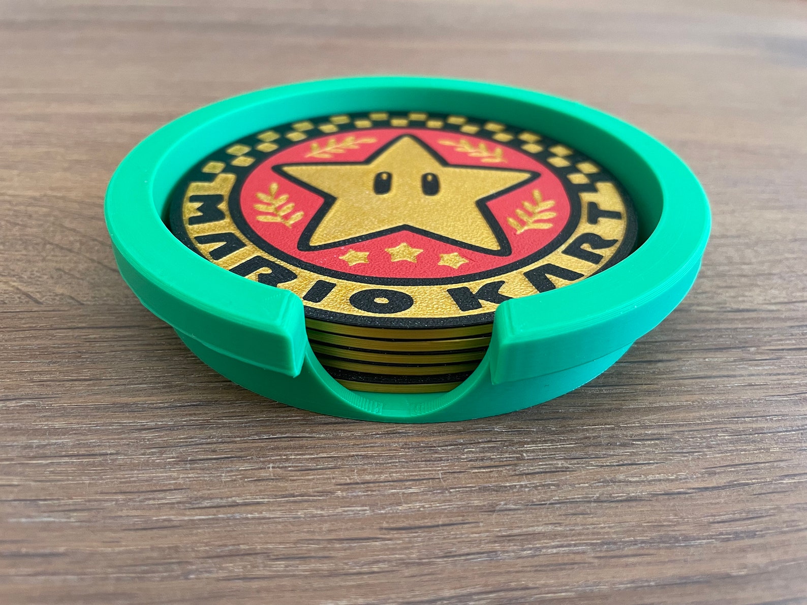 Mario Kart Coaster Set / With Holder / Game Room / Gift Idea - Etsy