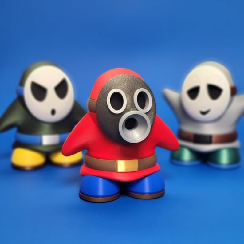 Shy Guy Container / Display / Mario / Gamer Gift / - Etsy