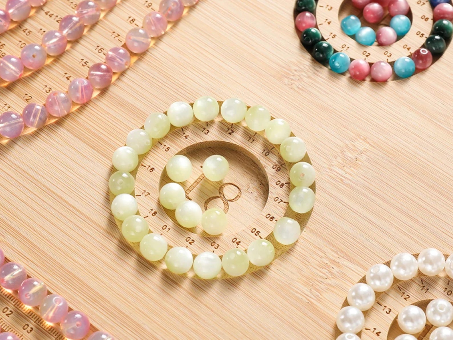 Bamboo Beading Board: Flocked Jewelry Design Tray - Etsy